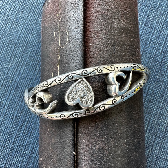 Brighton | Jewelry | Brighton Heart Bangle Bracelet | Poshmark